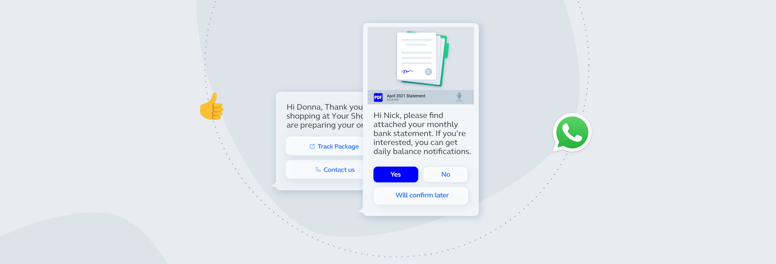 Actions buttons - wefastpay
